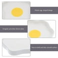 CATPAN Poached Egg Ceramic Plate Restaurant Food Plate Dessert Serving ...