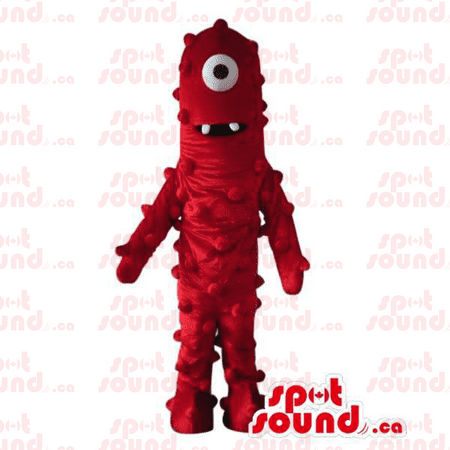Yo Gabba Gabba Characters Red One-Eyed Alien Plush SPOTSOUND Mascot ...