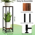 41" Tall Plant Stand Indoor, 2 Tier Plant stands for Indoor Outdoor ...