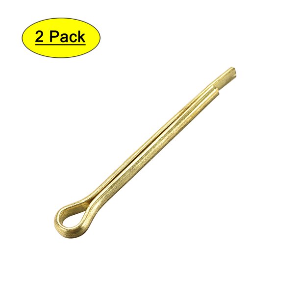 Split Cotter Pin - 3mm x 30mm (1/8 inch x 1 3/16 inch) Solid Brass 2 ...