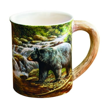 Wild Wings Sculpted Mug Rustic Retreat Deer 16 oz. - Walmart.com