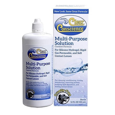 Clear Conscience Multi-Purpose Contact Solution, 12 Oz - Walmart.com
