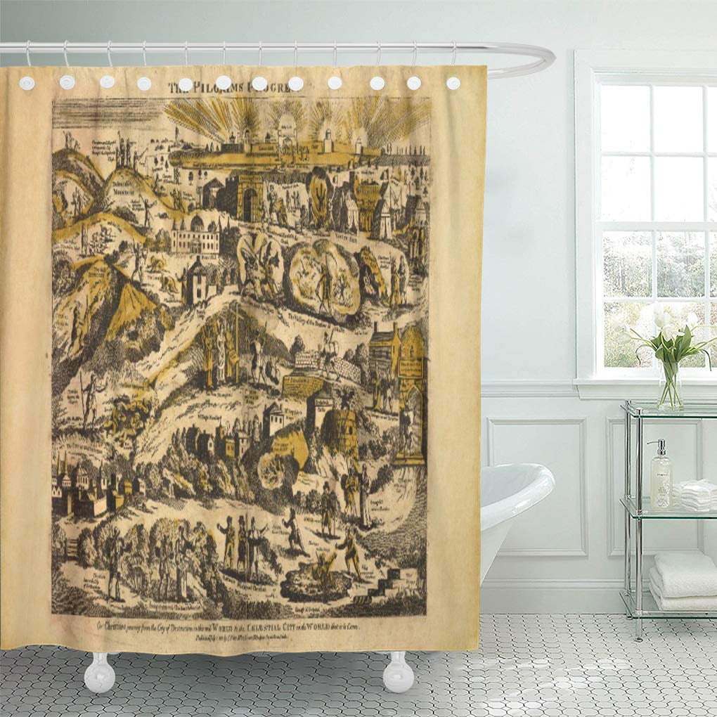 Click here for Suttom Literature Pilgrim Progress Map Vintage Joh... prices