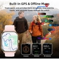 Watch with Built-in GPS and Offline Maps, 1.96" Display, Answer/Make ...