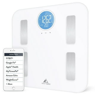 SmartHeart Digital Weight Scale | 438 lbs / 199 kg Capacity | Tempered ...