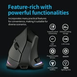 Rechargeable Wireless Vertical Mouse With Screen Display Ergonomic Mice ...