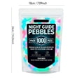 1000Pcs Multi-Color Glow In The Dark Garden Pebble Stones, Luminous ...
