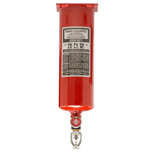 Buckeye Mini-Guard 5 lb ABC Fire Extinguisher, Horizontal Mount, 17 1/4 ...