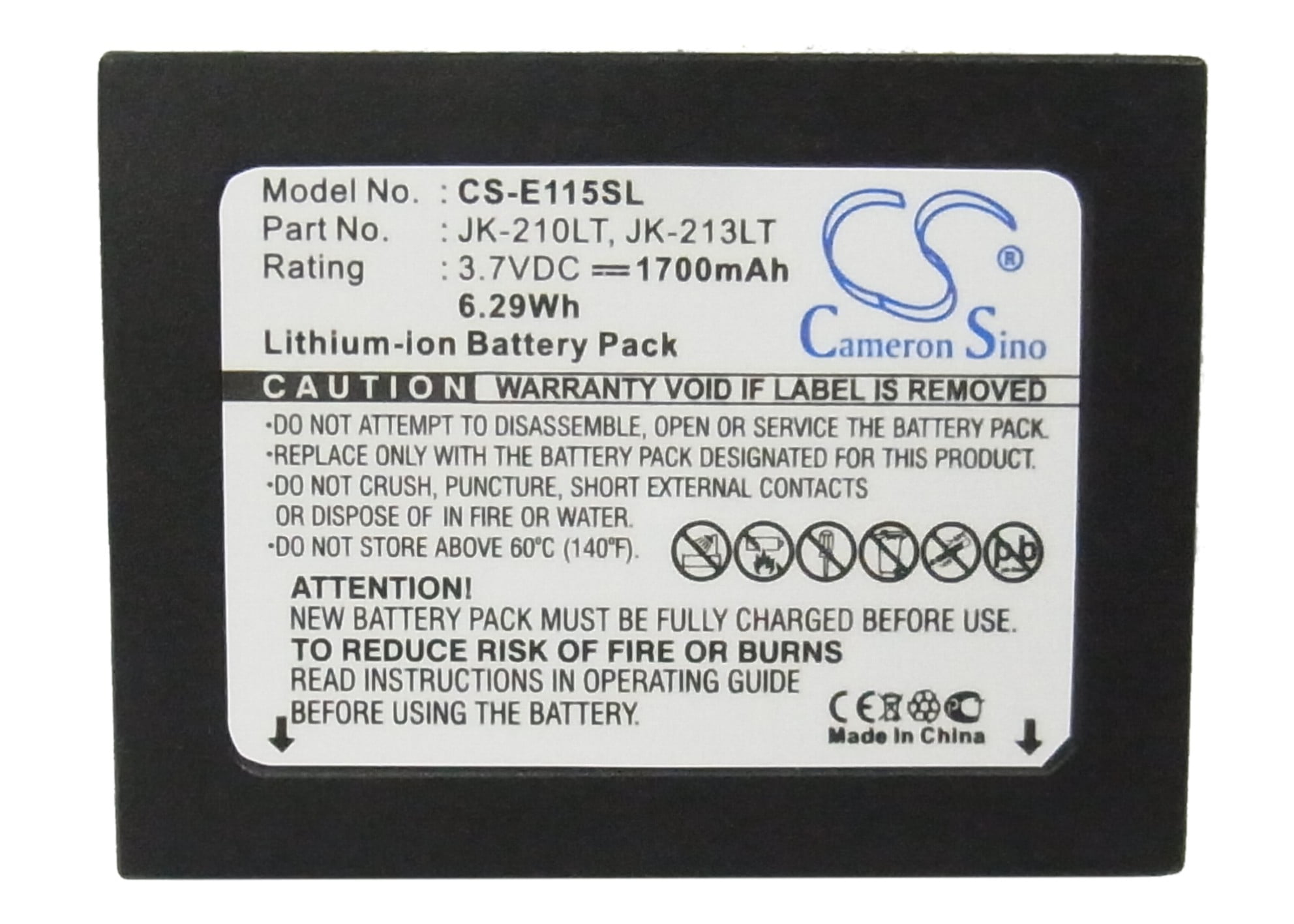 1700mAh Casio JK-210LT Battery for Cassiopeia E125-CSC Cassiopeia E500 ...