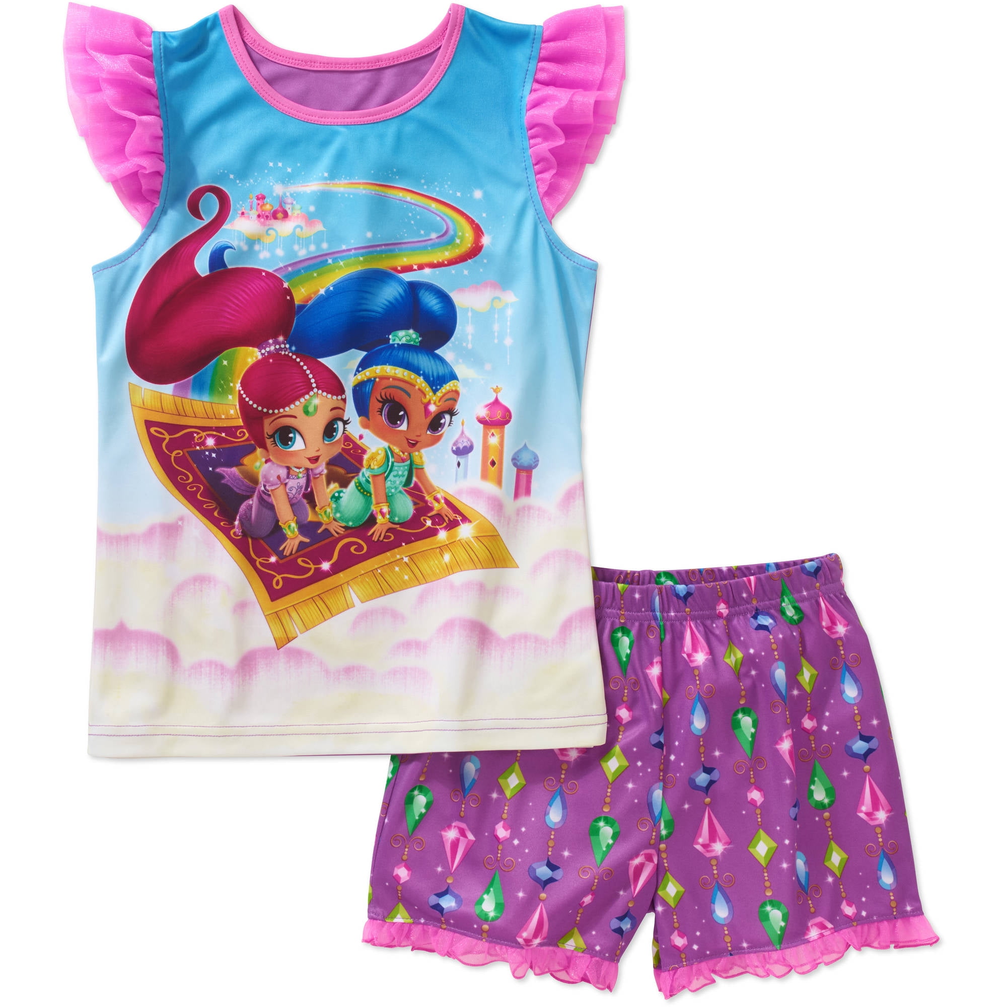 Girl's Shimmer and Shine 2 Piece Pajama Sleep Set (Big Girls & Little ...