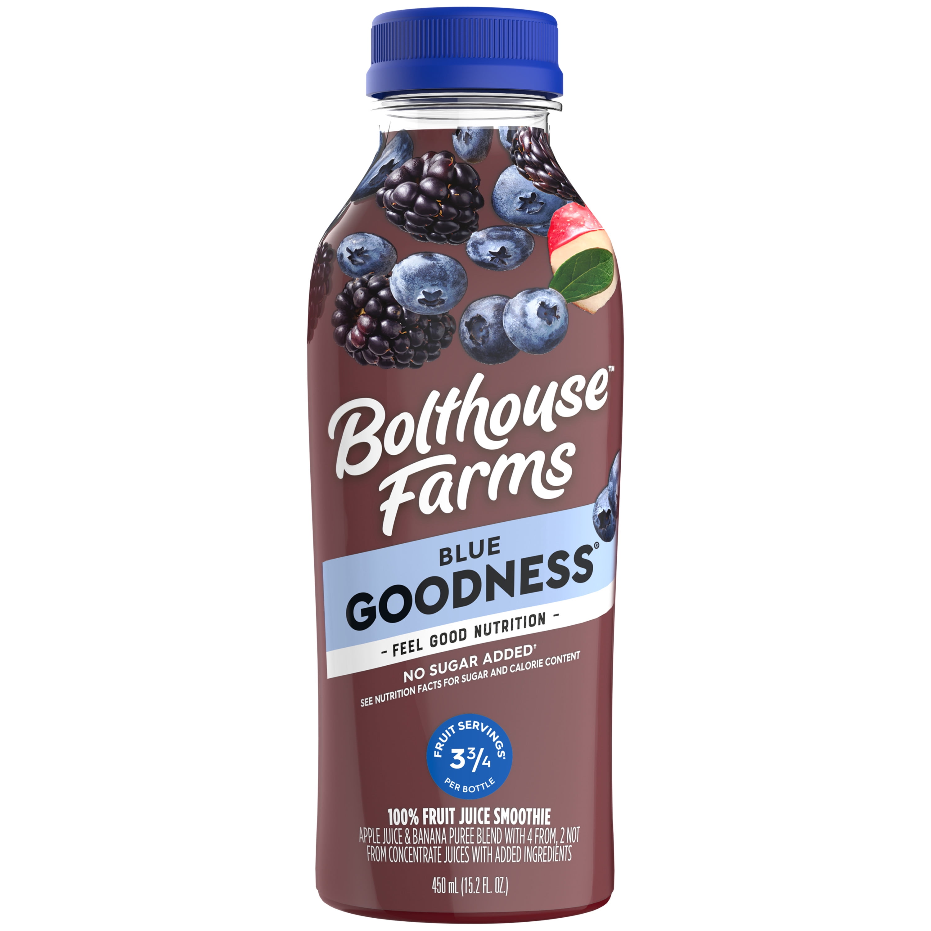 Bolthouse Farms Fruit Juice Smoothie, Blue Goodness, 15.2 fl. oz ...