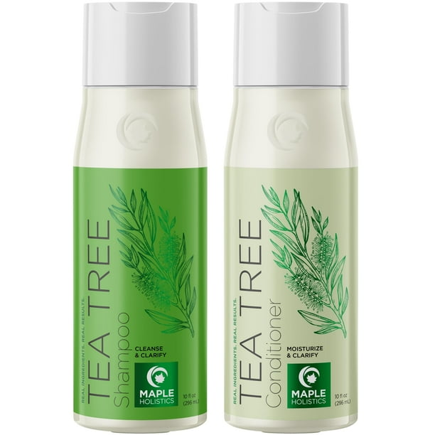 Set de champú y acondicionador Maple Holistics con aceite de árbol de ...