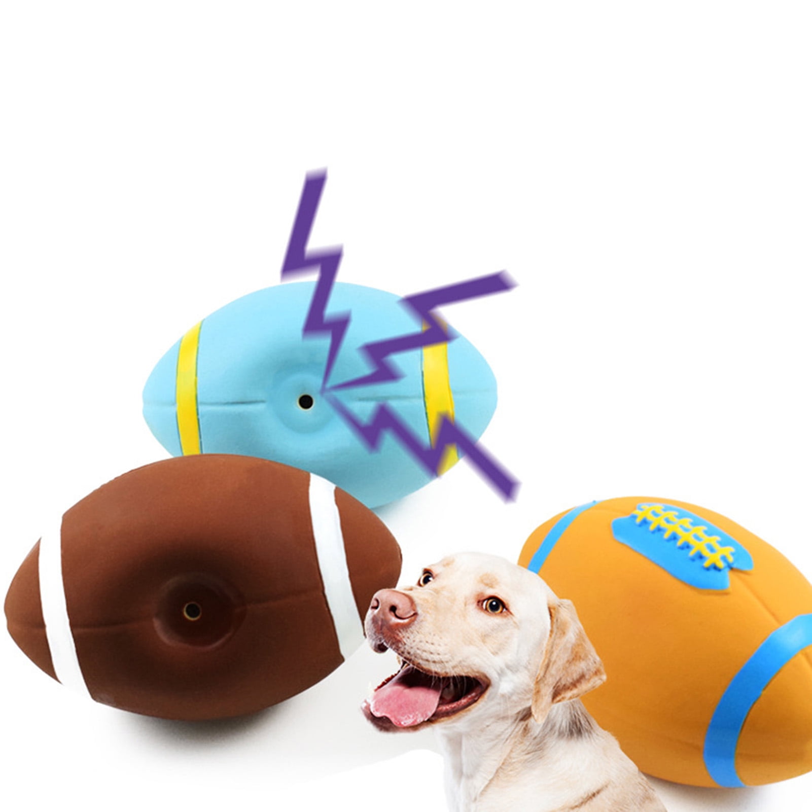 Walbest Latex Dog Squeaky Toys Rubber Soft Dog Toys Chewing Squeaky Toy ...