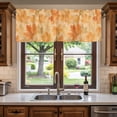 Autumn Maple Leaf Valances for Windows, Rustic Fall Burnt Orange ...
