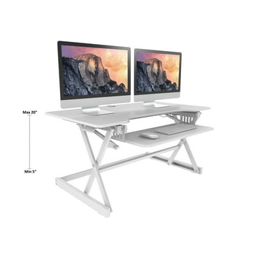 Lorell, LLR99549, Sit-to-Stand Electric Desk Riser, 1 Each, White ...