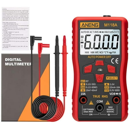 M118A Digital Mini Multimeter Smart Tester Auto Mmultimetro True Rms ...
