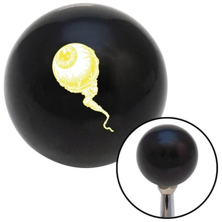 Yellow Zombie Eyeball Black Shift Knob with M16 x 1.5 Insert Shifter ...