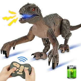 Playdate Toys LED Light Up and Walking Realistic Dinosaur and Roaring ...