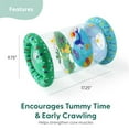 The Peanutshell Land & Sea Tummy Time Roller, Sensory Toy for Babies 6 ...
