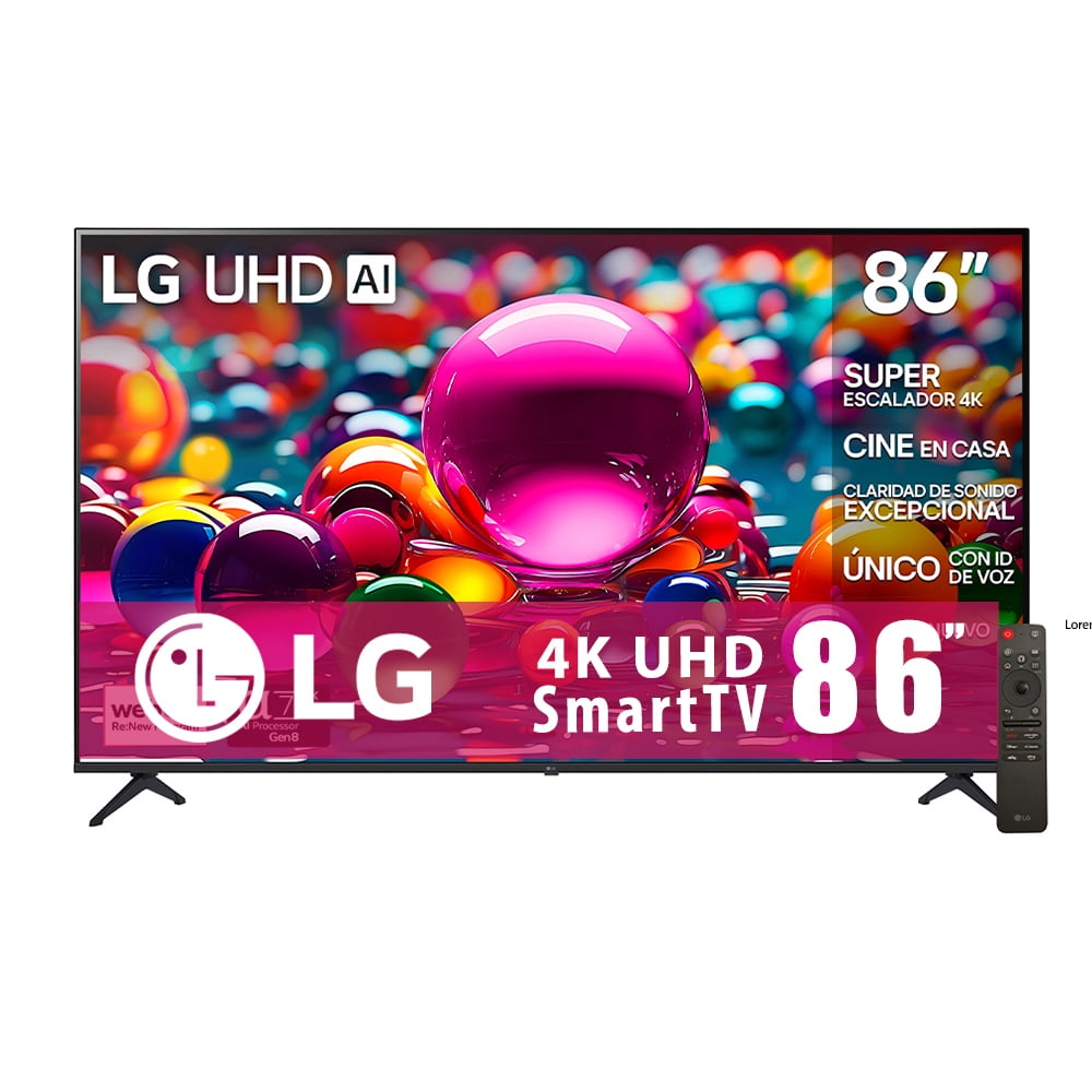 TV LG 86 Pulgadas UHD AI UA75 4K SMART TV 2025 86UA7500 | Bodega ...