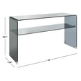 SAFAVIEH Dash Modern Glass Console Table, Clear/Gray - Walmart.com