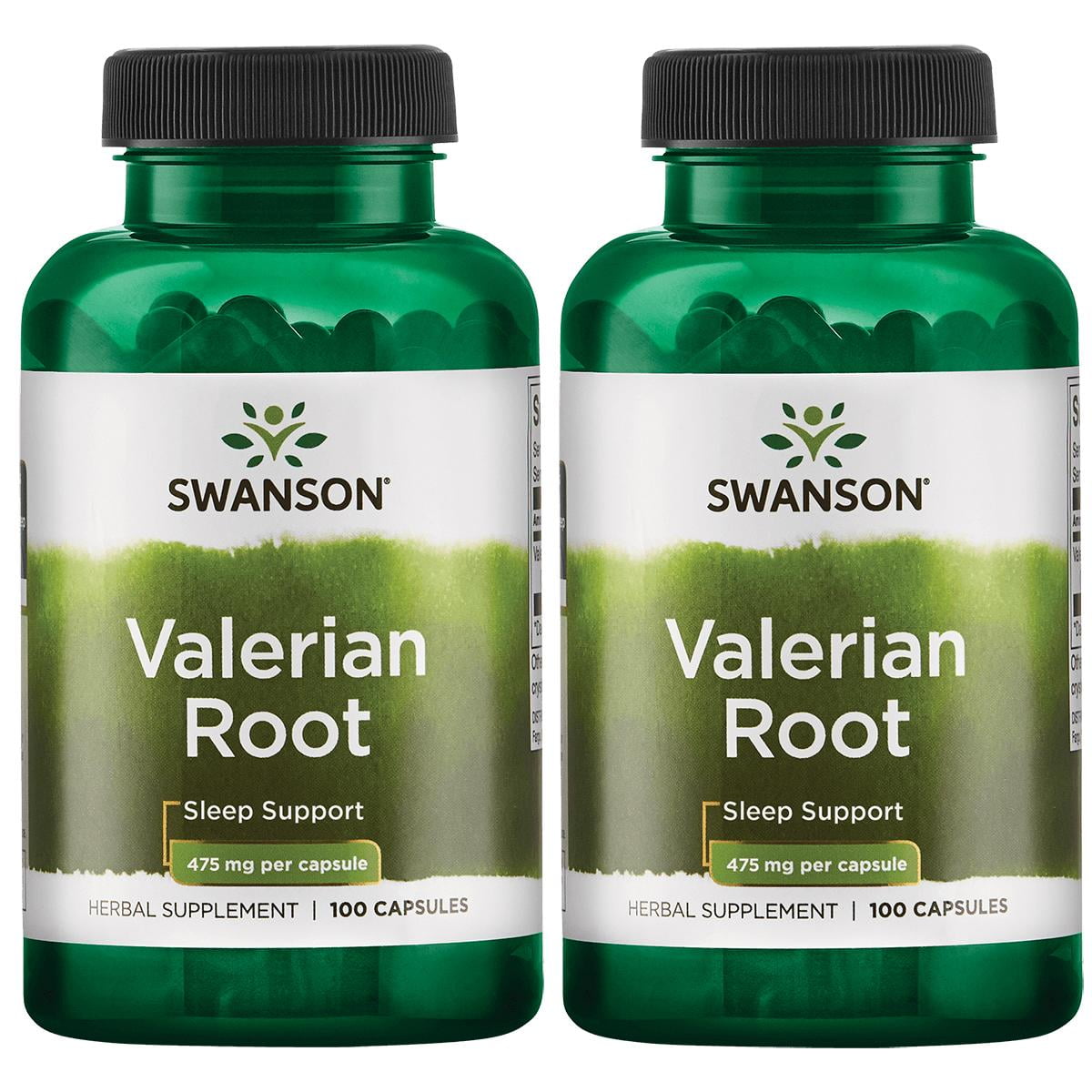Swanson Valerian Root 475 mg 100 Caps 2 Pack - Walmart.com