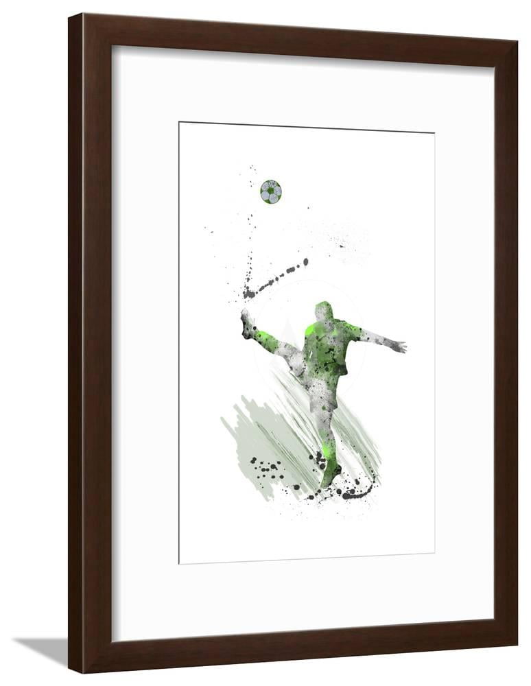 Soccer Player 03, Framed Art Print Wall Art by Marlene Watson Sold by ...