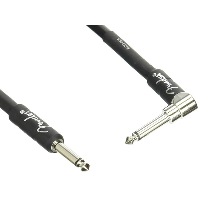 Professional Series Instrument Cable, Straight/Angle, Black, 18.6ft ...