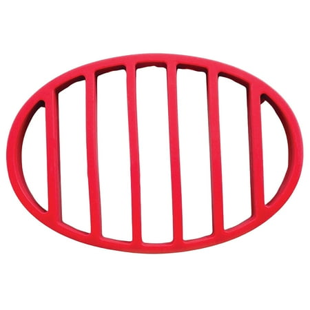 Silicone Grill Tray Racks Red Roasting Rack Oval Turkey Kitchenware ...
