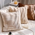 30X65/45X45CM Cream Throw Pillow Cover Nordic Light Luxury Waist ...