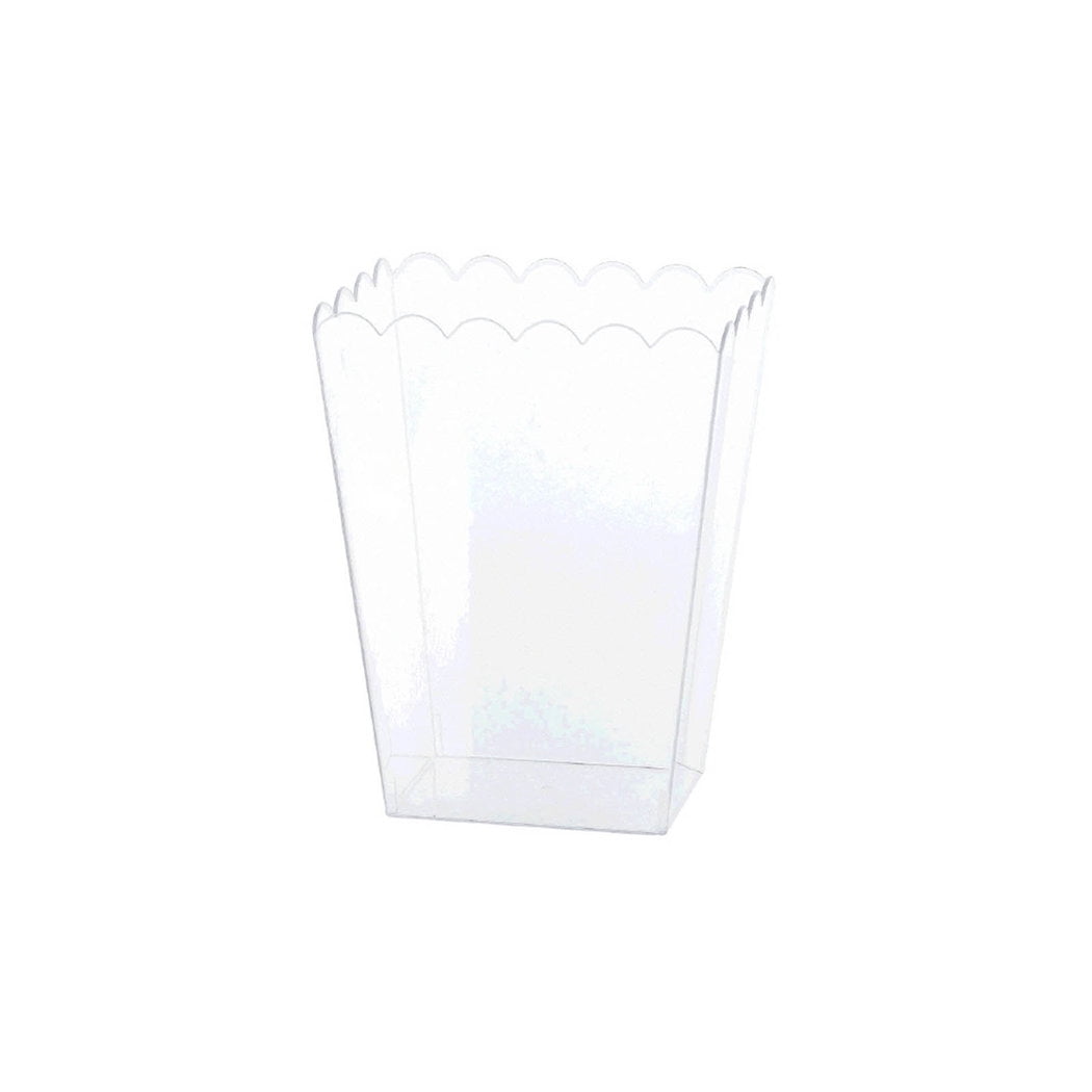 Large Plastic 80oz Scalloped Container - Walmart.com