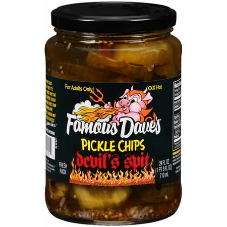 Famous Dave's® Devil's Spit Pickle Chips 24 fl. oz. Jar - Walmart.com