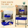 PawHut Small Animal Cage, Guinea Pig Hedgehog Ferret, Blue - Walmart.com