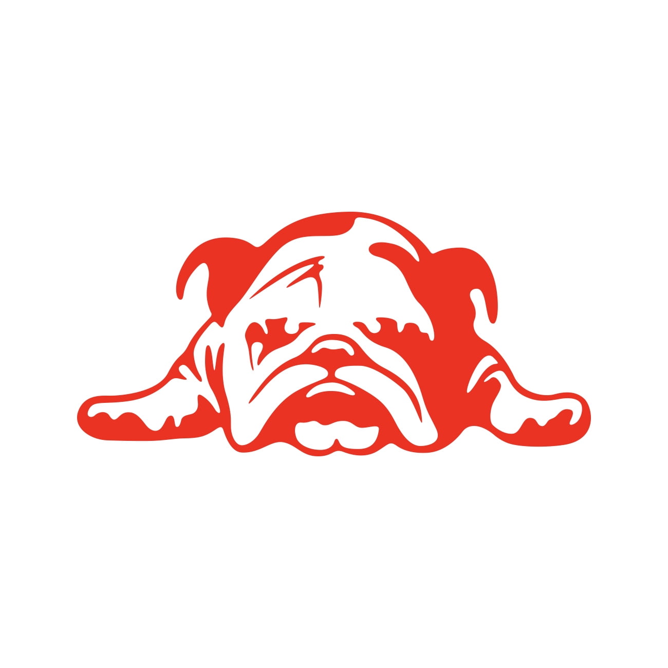 English Bulldog Puppy Sticker Decal Die Cut - Self Adhesive Vinyl ...