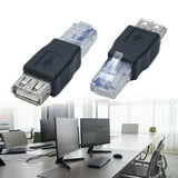 Ethernet to USB Adapter USB Female To RJ45 Male Ethernet Connectors ...