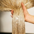 Glitter String Curtains, Silver Ribbon Thread Fringe Doorway Drapes ...
