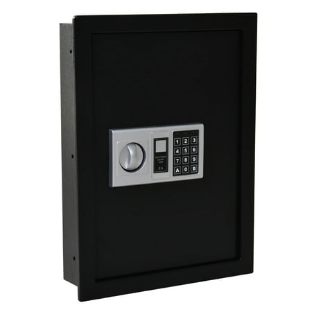Topcobe Black Wall Mount Digital Safe Box for Home Office Hotel, Steel ...