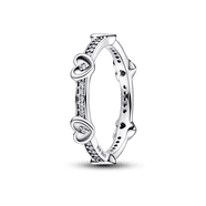 PANDORA Signature Hearts of PANDORA Ring 54 - 197437CZ-54 - Walmart.com