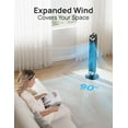 Tower Fan for Bedroom, Oscillating Standing Floor Fan with Velocity ...