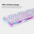 Wired Mechanical Gaming Keyboard, MOTOSPEED K87S Wired USB Customized LED RGB Backlit with 87 ...
