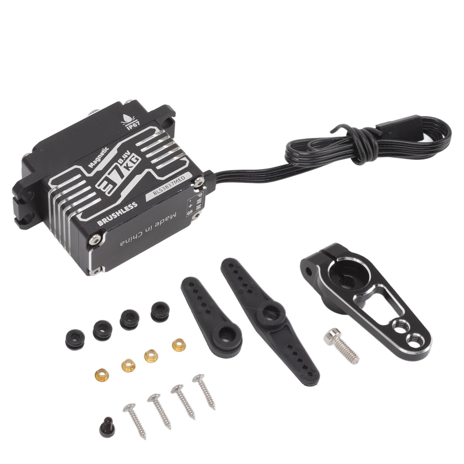 El mecanismo de dirección RC supera el par 37kg motor sin núcleo impermeable programable RC ...