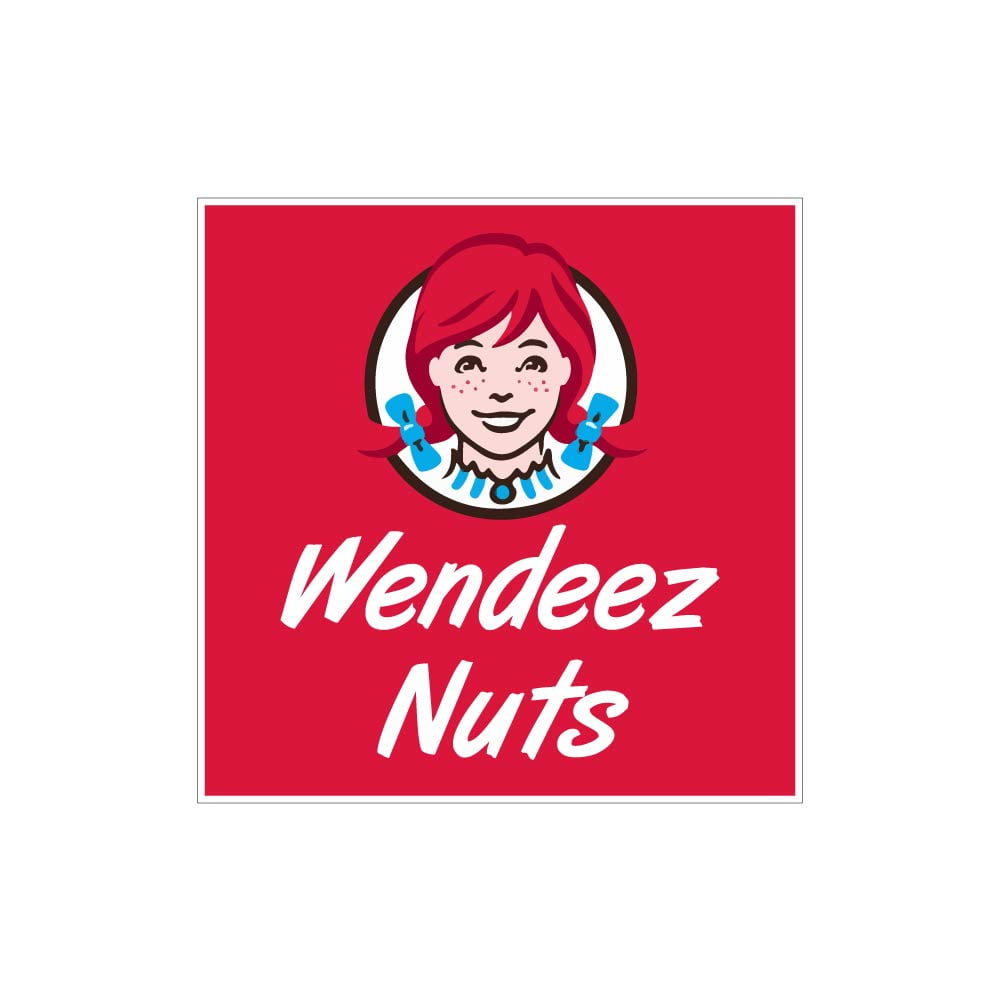 Wendeez Nuts Vinyl Sticker Decal (4" x 4") | Peel & Stick | Funny ...
