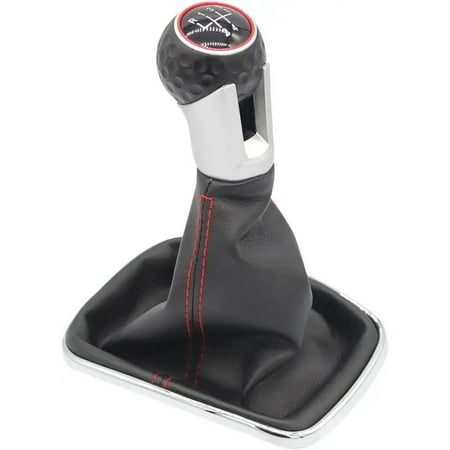 Gear shift knob 5 speed with gear lever gaiter compatible for VW Golf 4 ...