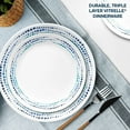 Corelle Ocean Blues Dinnerware Set, Service for 4, 16-Piece Vitrelle ...