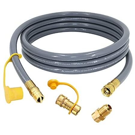 Upgraded 12 Feet 1/2 Inch ID Natural Gas Hose with 3/8 Inch Female ...