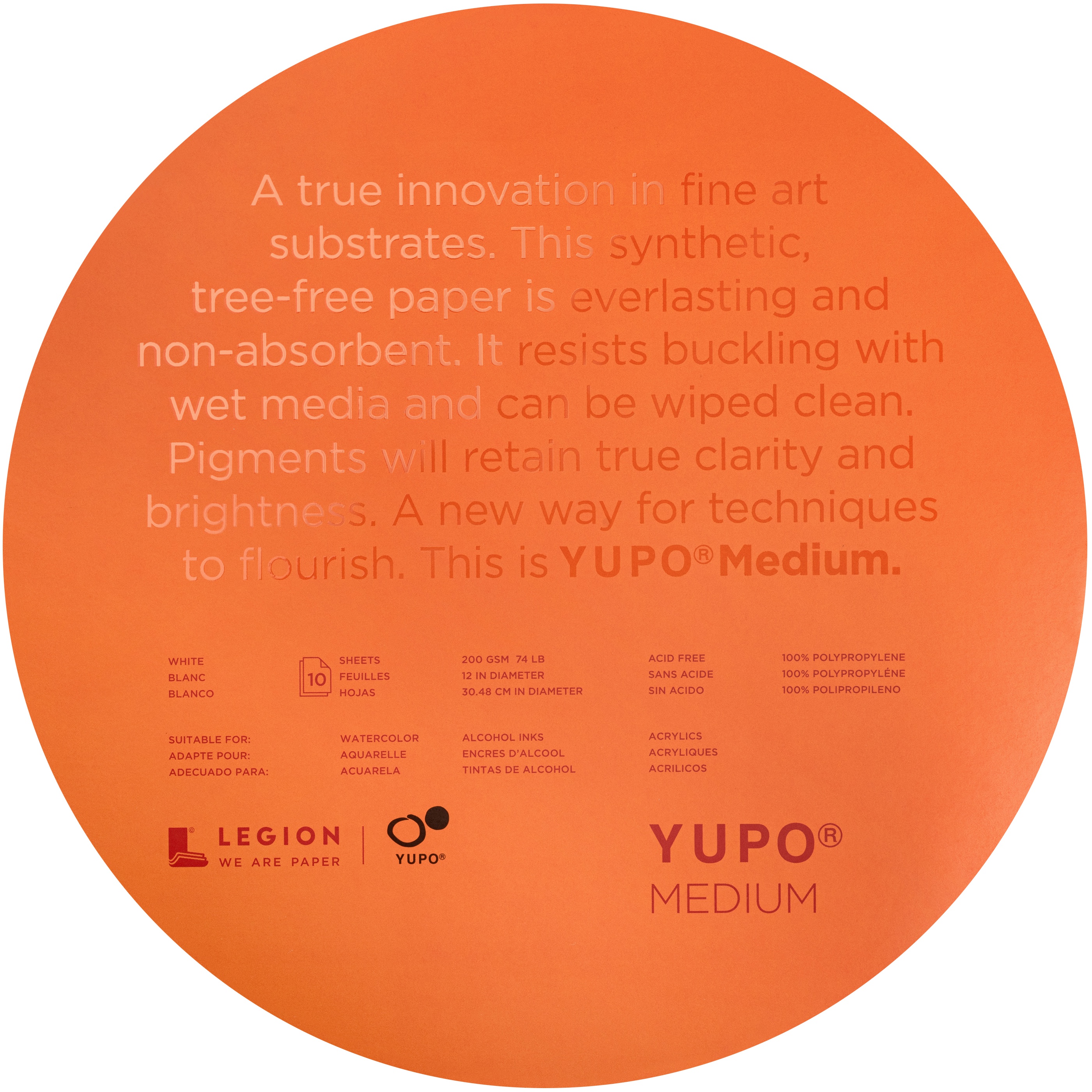 YUPO Paper Rounds 12x12 White WH12C Walmart Canada yupo-paper-rounds-12x12-white-wh12c-walmart-canada