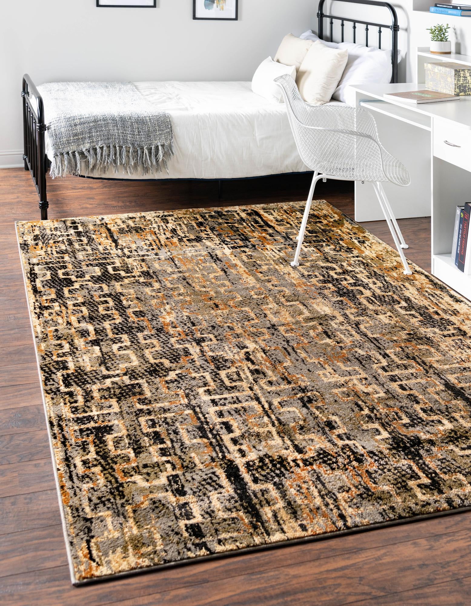 Rugs.com Saturn Collection Rug – 8' x 10' Blue Medium Rug Perfect For ...