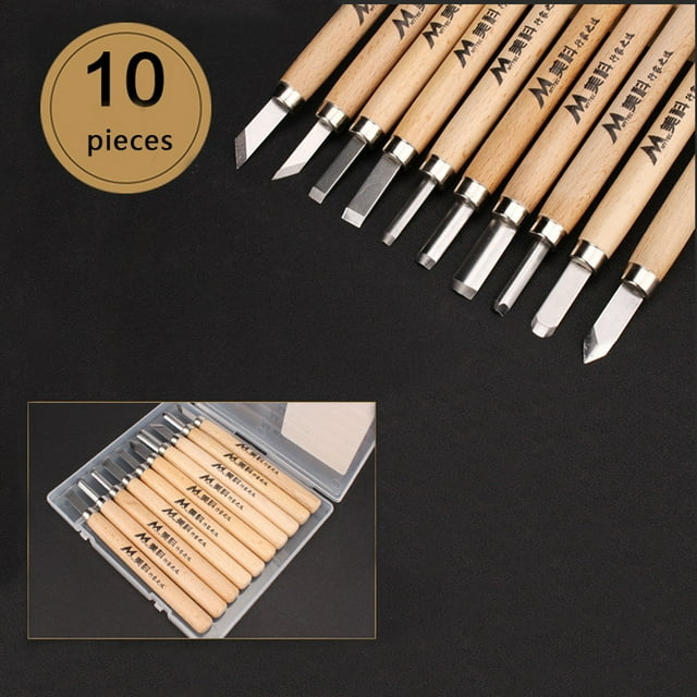 1 Set Wood Carving Chisels Knife Basic Cut Detailed Woodworking Gouges ...