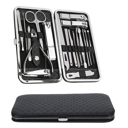 HISRFO Nail Clippers Pedicure Kit, 19pcs Manicure Pedicure Nail ...