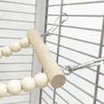 Bird Toys Parrot Wooden Ladder, Natural Wooden Climbing Perch For Small ...